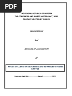 CAC Form 1.1: Company Registration Guide | PDF | Notary Public | Common Law