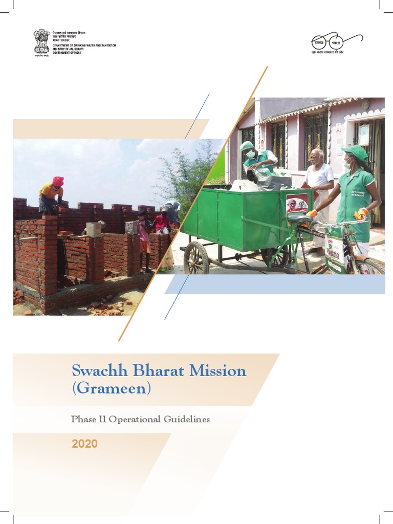 SBMG Phase-II Guidelines - July 2020 | PDF | Public Health | Hygiene