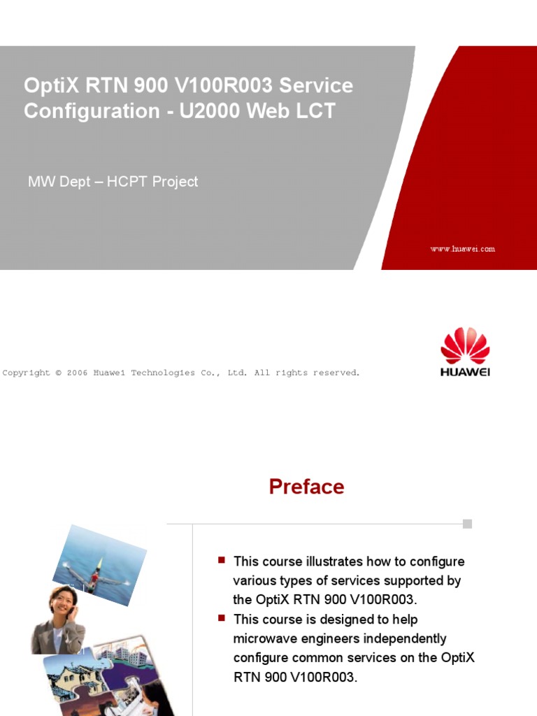 OptiX RTN 900 V1R3 Service Configuration | PDF | Computer Network ...