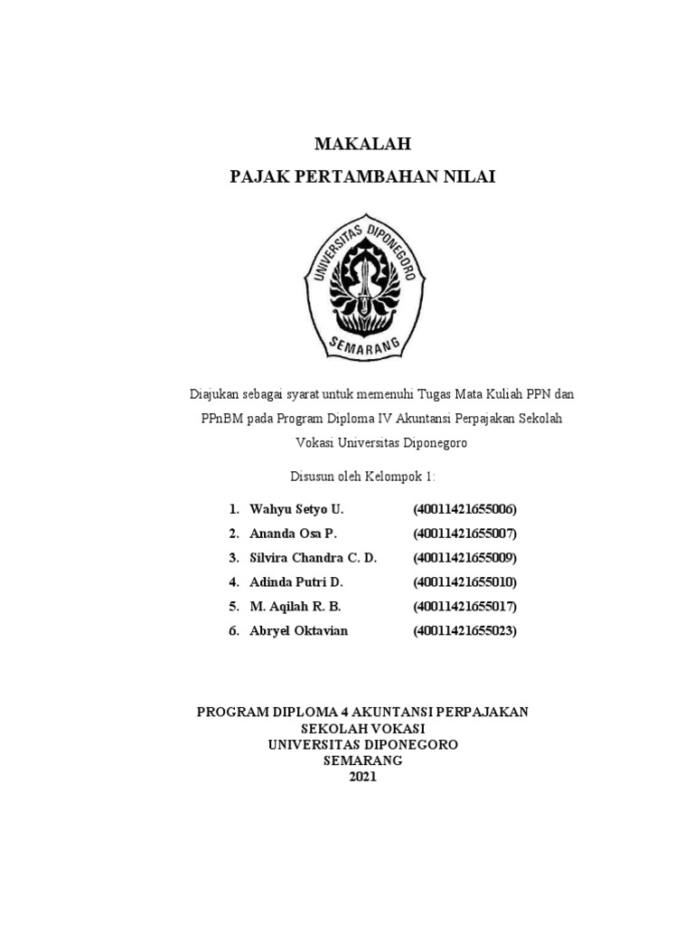 Makalah PPN 01 | PDF