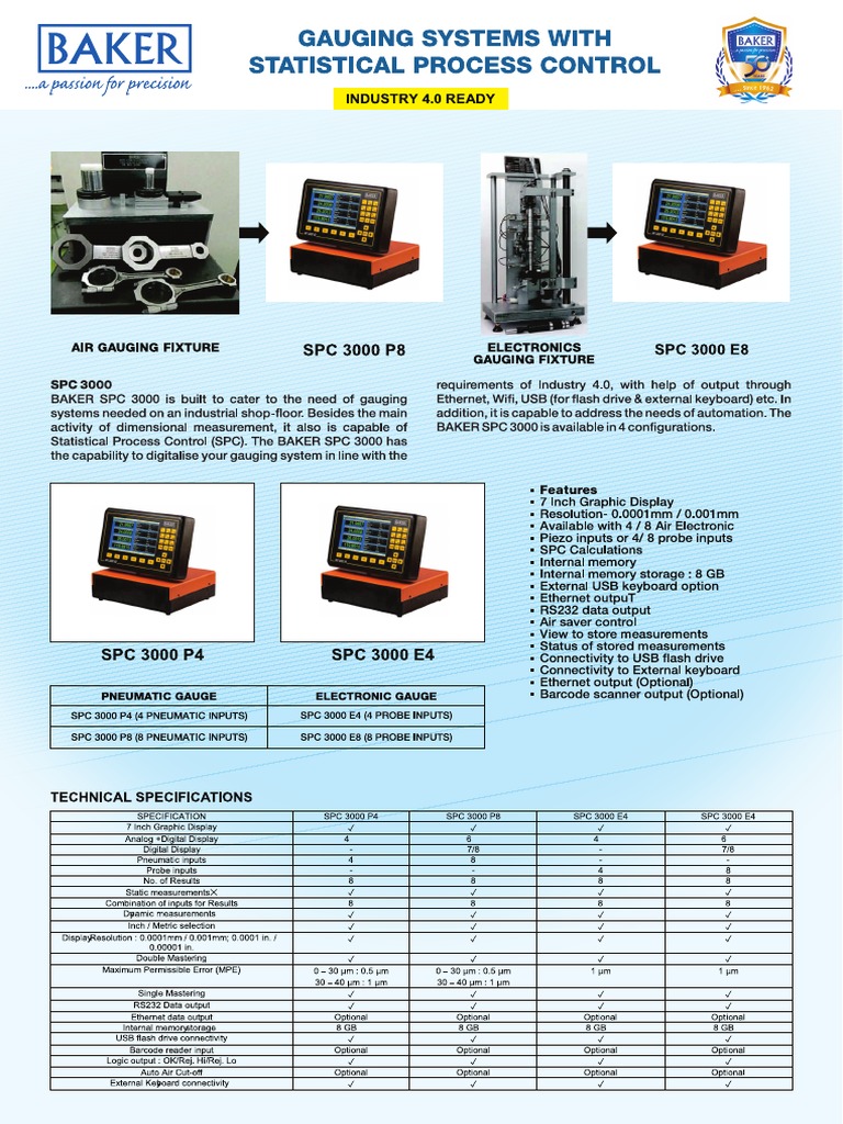 Baker SPC3000 | PDF