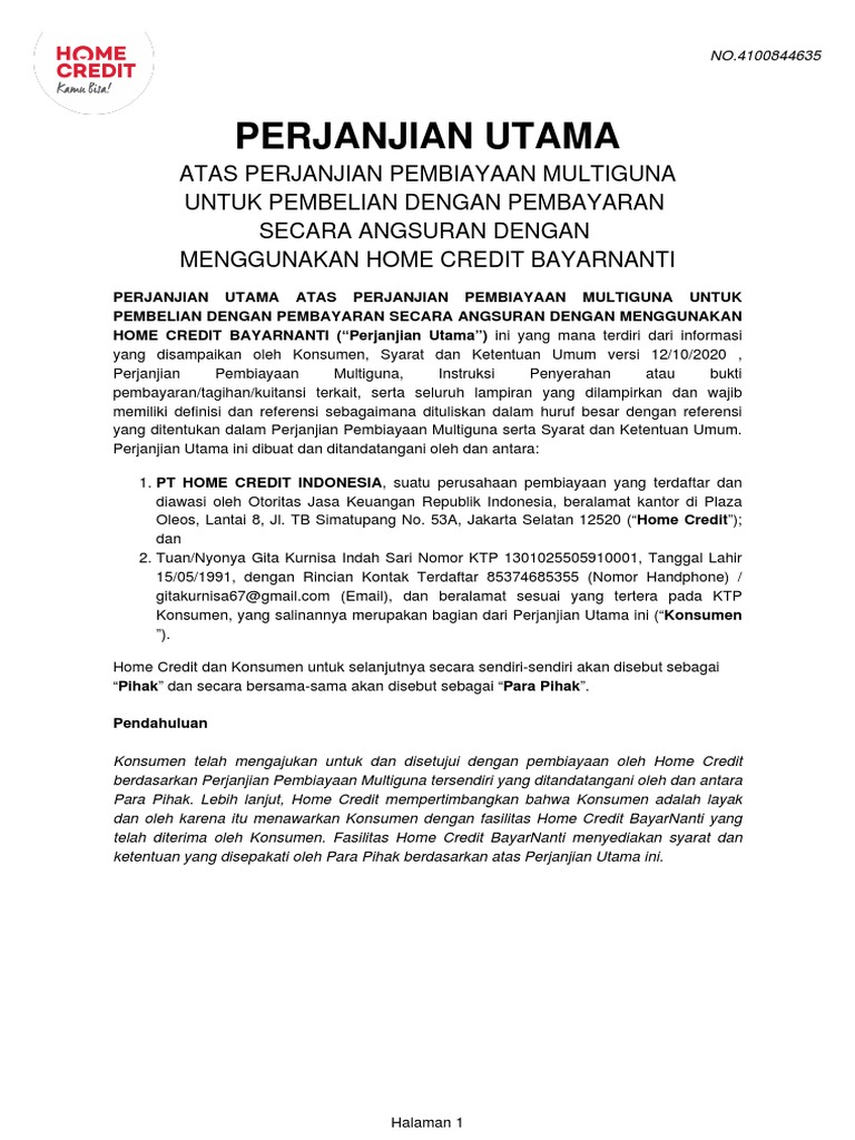 Persetujuan Tanda Tangan Kontrak 1617956235451 | PDF