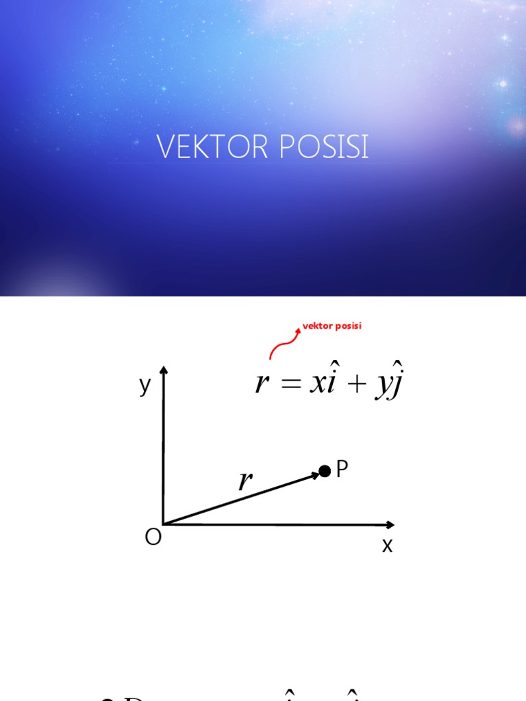 Vektor Posisi, Vektor Kecepatan, Vektor Percepatan | PDF