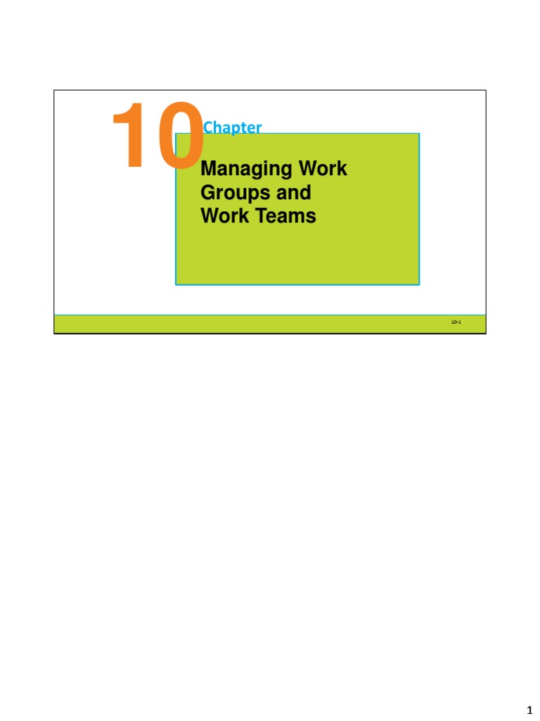 Managing Work Groups and Teams | PDF | Conformity | Leadership