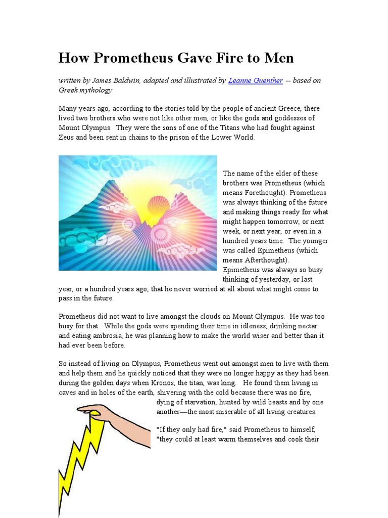 Prometheus: Fire Bringer in Greek Myth | PDF | Prometheus | Mythology