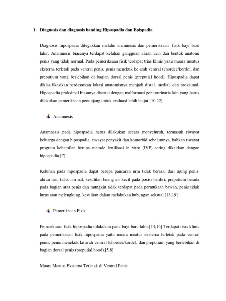 Diagnosis Dan Diagnosis Banding Hipospadia Dan Epispadia | PDF