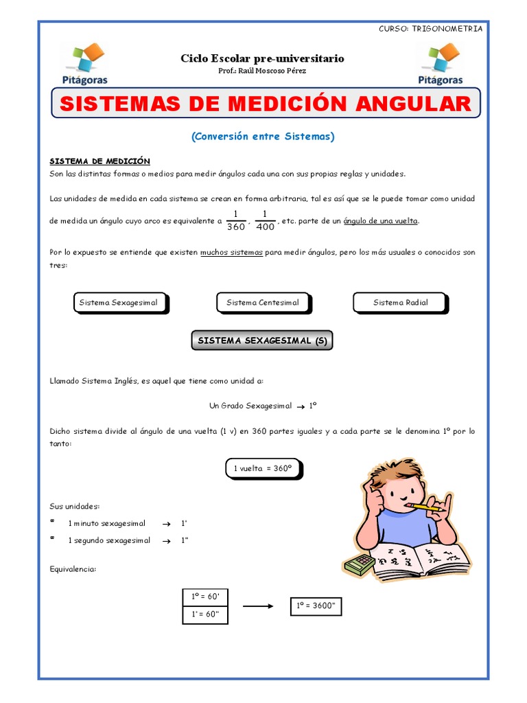 Sistema de Medicion Angular | PDF | Geometría Elemental | Geometría ...