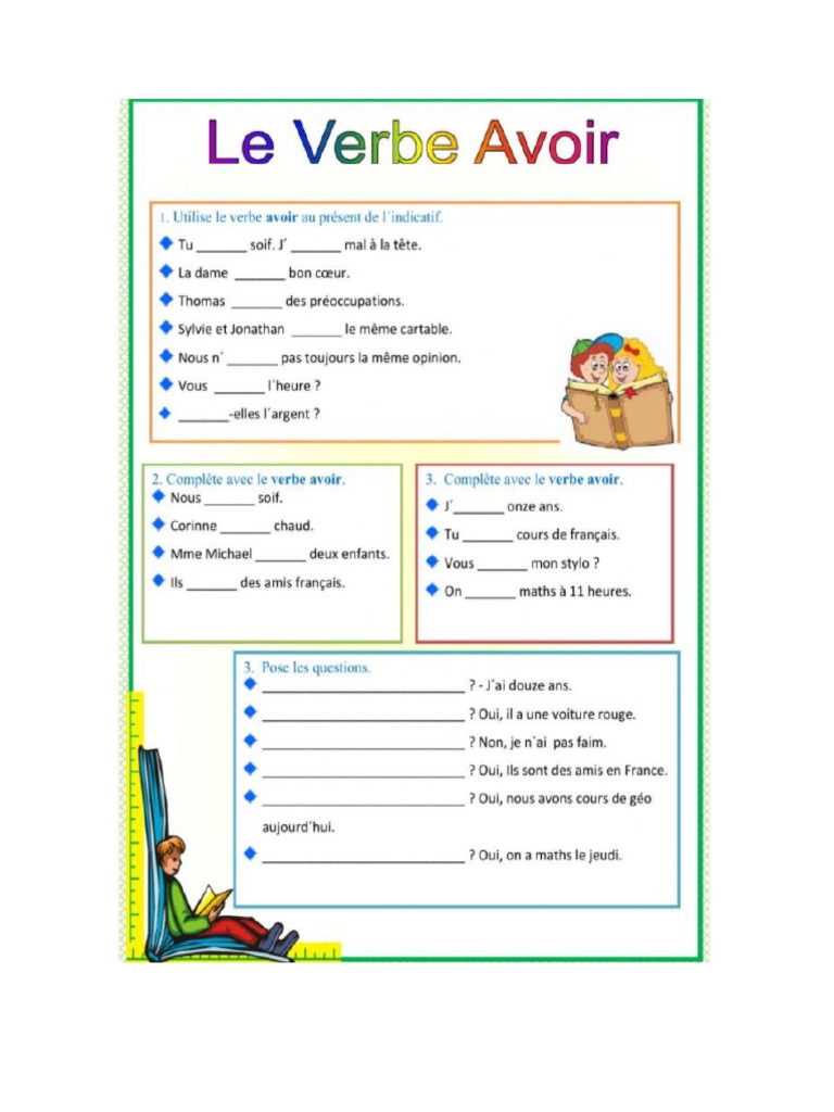 Verbe Avoir Act | PDF