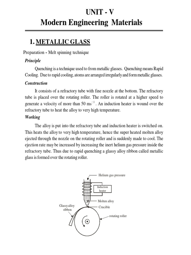 Modern Engineering Materials: Unit - V | PDF | Shape Memory Alloy ...