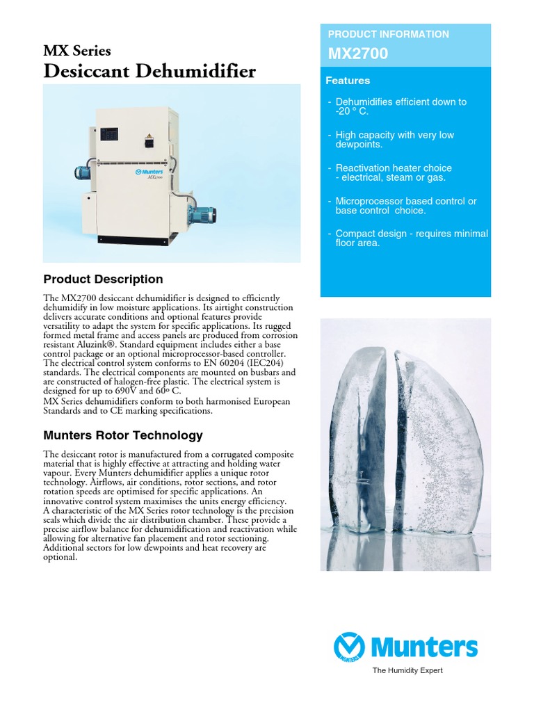 Munters Misting Humidifiers Electrolux Ovlaznuvaci - MX2700 - EN | PDF ...