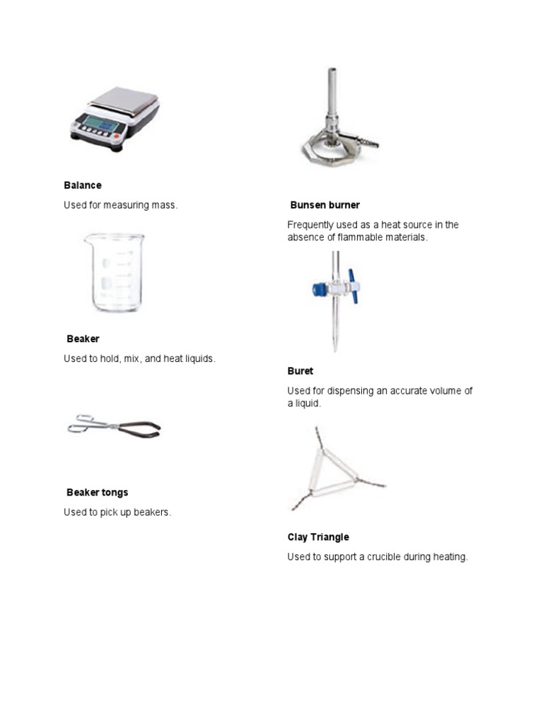 Laboratory Apparatus | PDF | Liquids | Chemistry