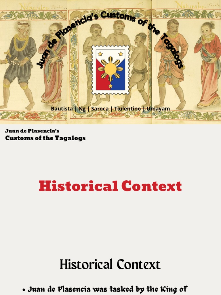 Juan de Plasencia's Customs of The Tagalogs | PDF | Tagalog Language ...