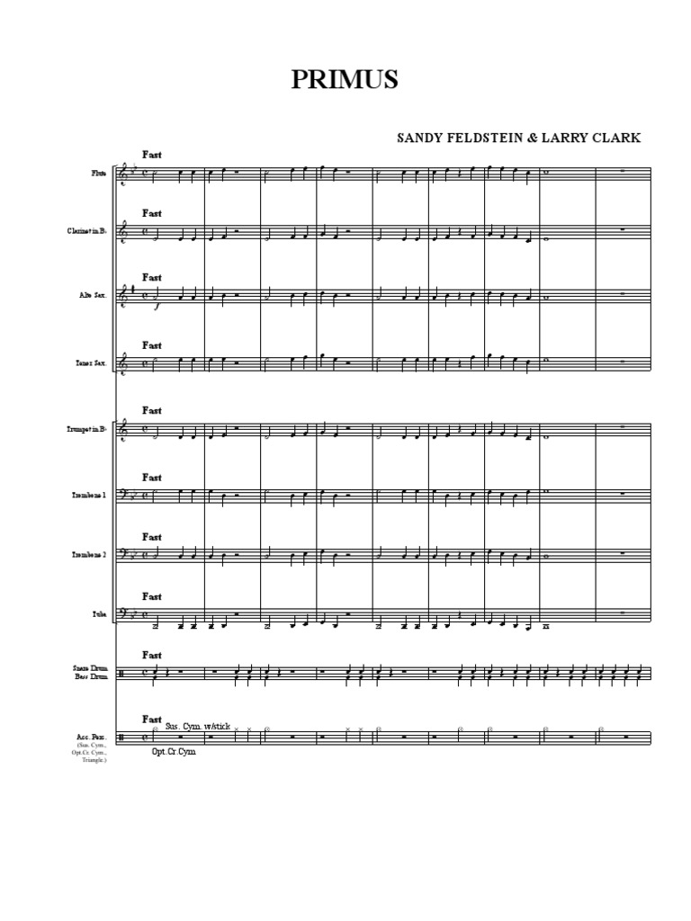 Primus: Sandy Feldstein & Larry Clark | PDF | Orchestras | Musical ...