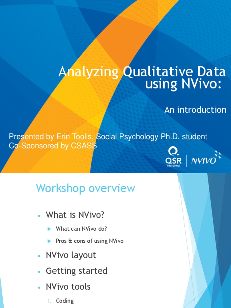 Analyzing Qualitative Data Using Nvivo:: An Introduction | PDF ...