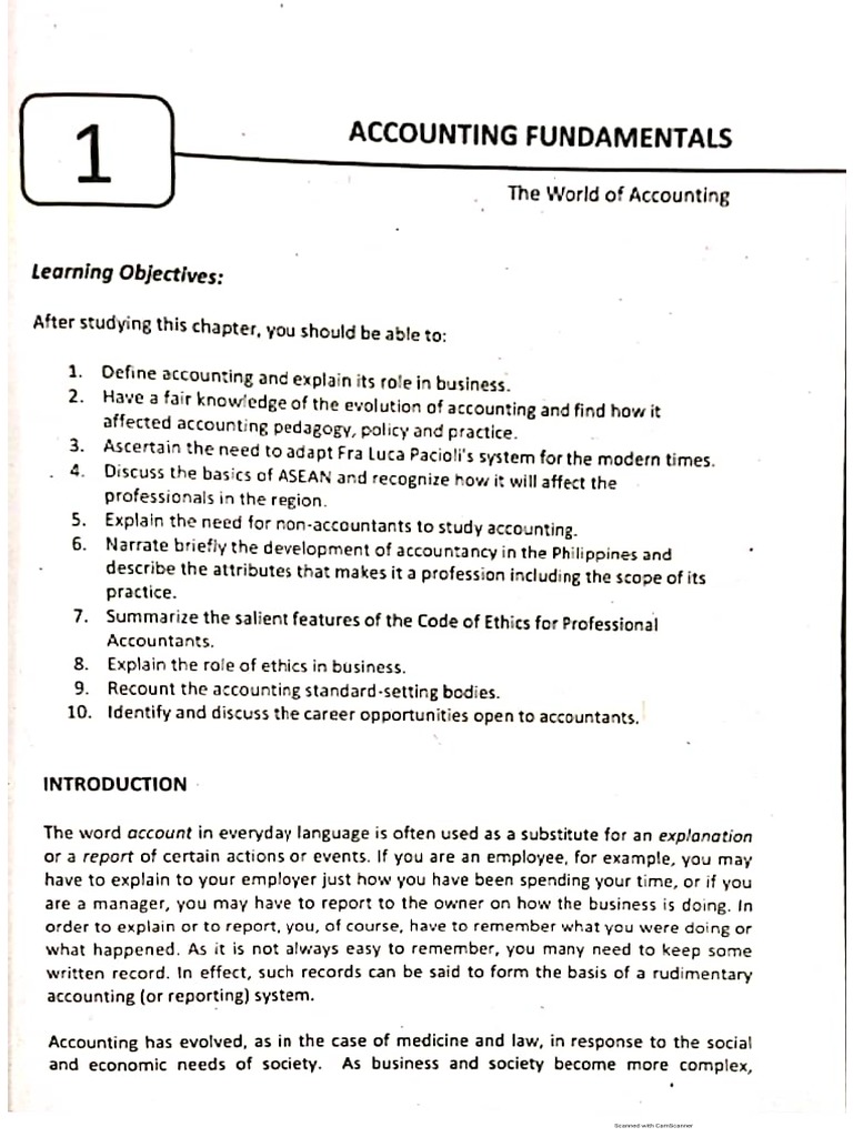 Accounting Fundamental Lesson 1 Part 1 | PDF