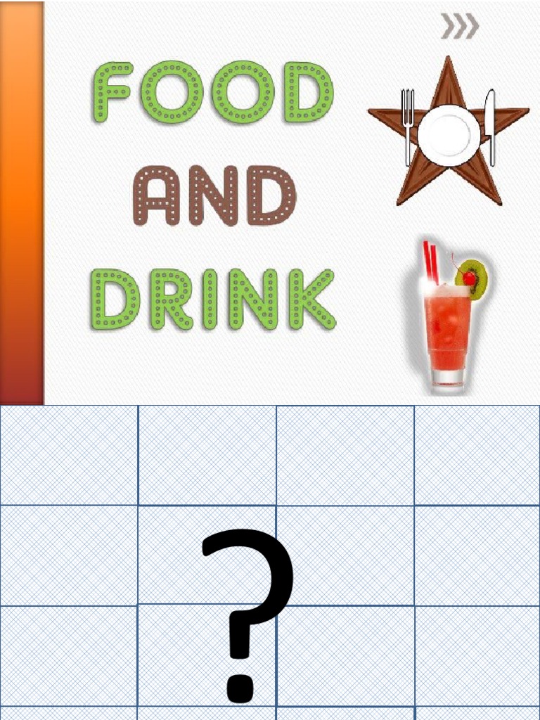 Food and Drinks Guess Game Fun Activities Games STARTERS | PDF