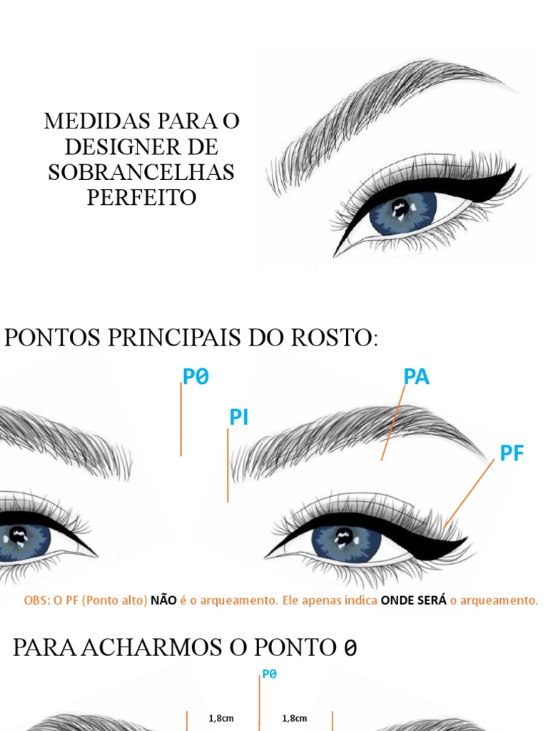 Medidas Para O Designer De Sobrancelhas Pdf
