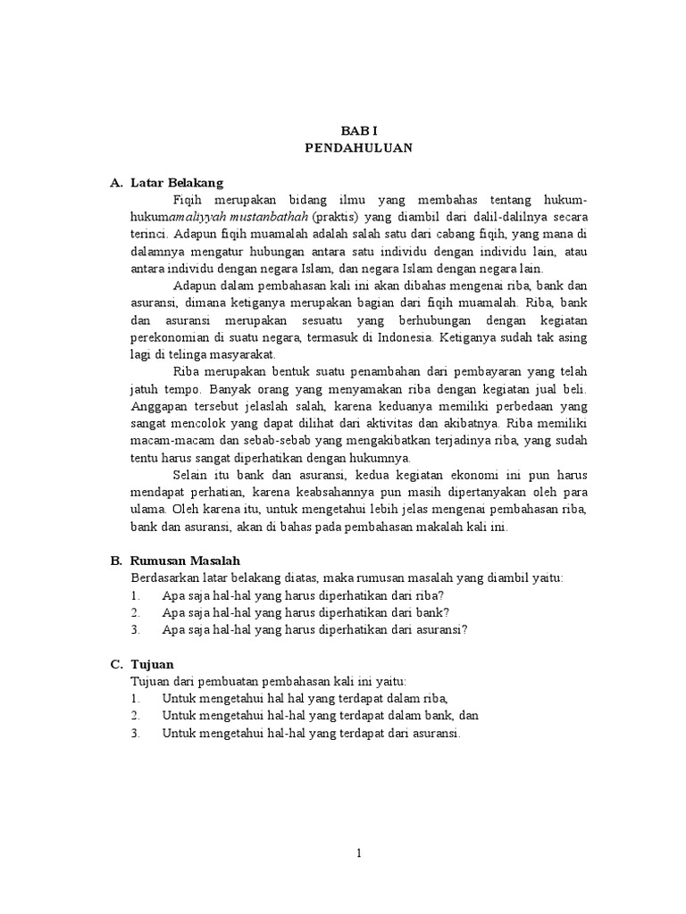 Makalah Riba | PDF