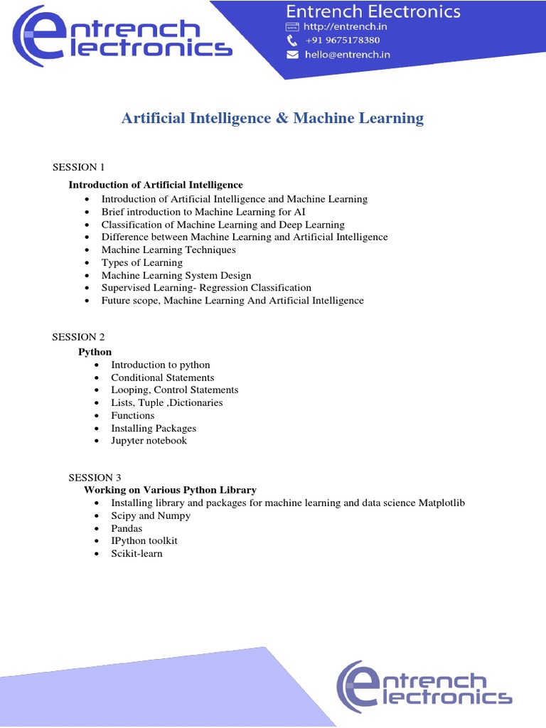 Artificial Intelligence & Machine Learning1 | PDF | Games & Activities ...