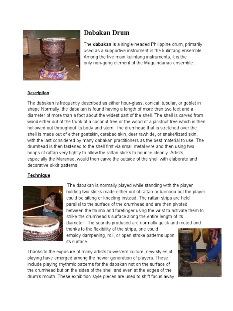 Dabakan Drum | PDF | Gaiaphones | Rhythm And Meter