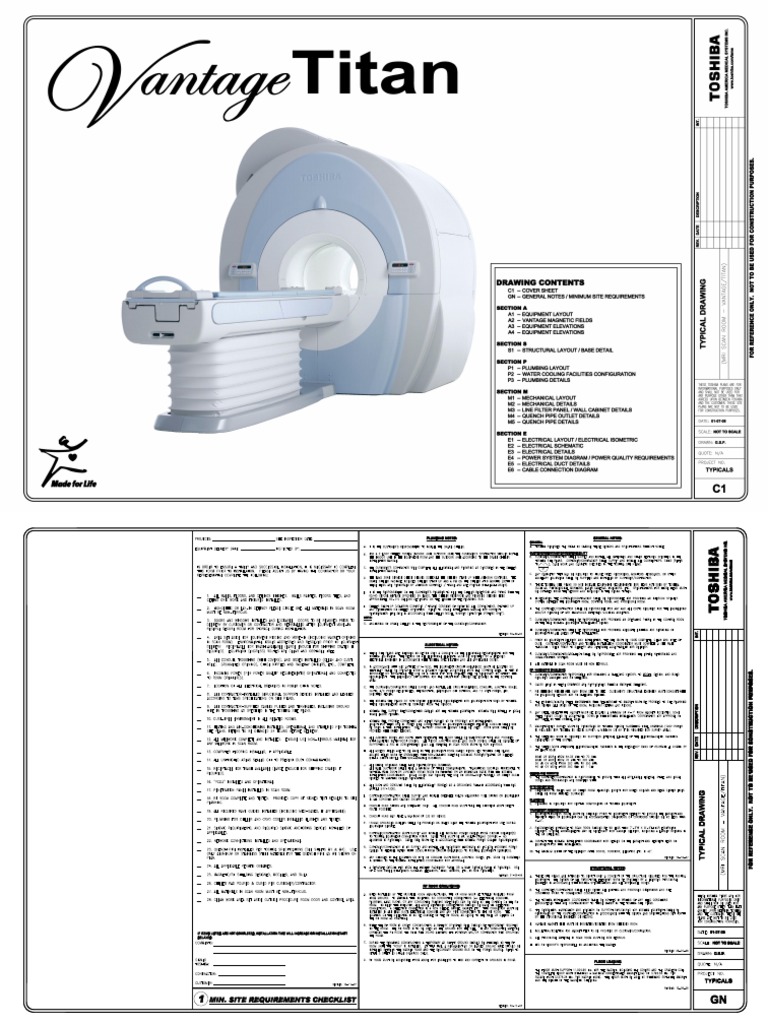 Toshiba Vantage Titan MRI Layout Plans | PDF | Building Engineering
