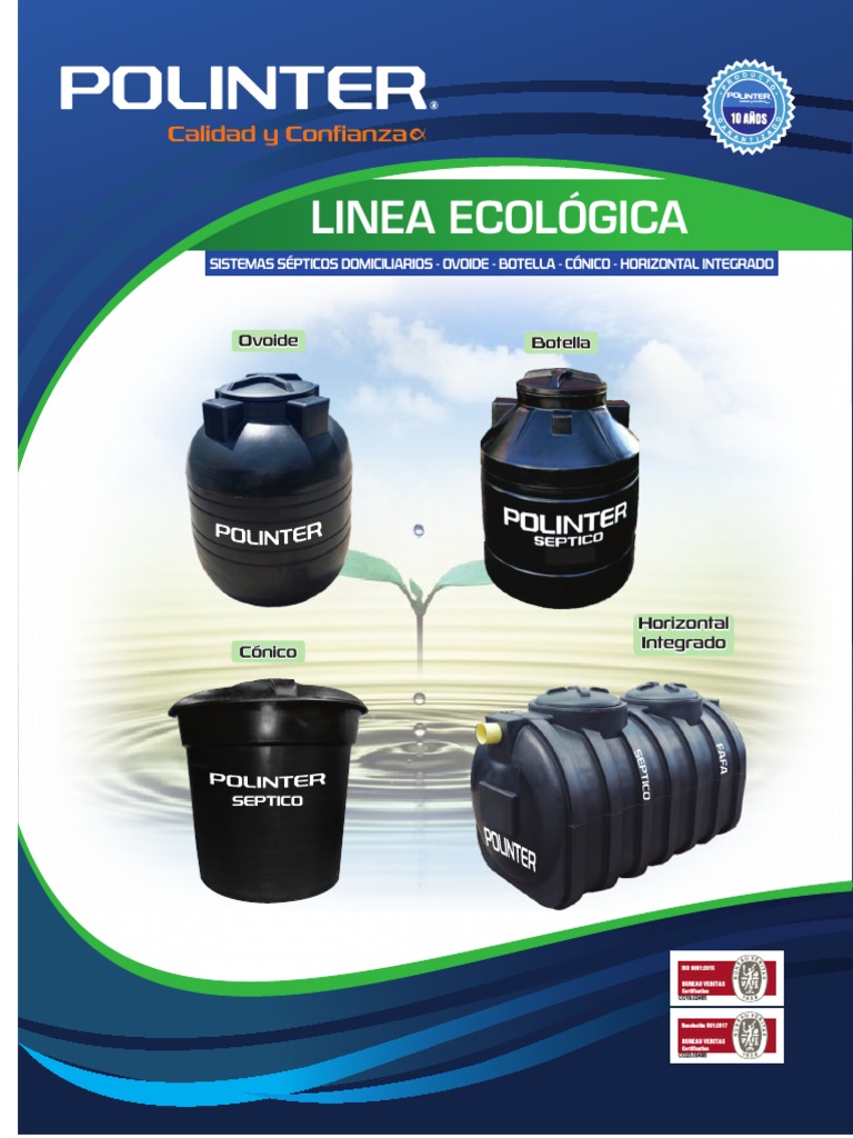 10 Polinter Linea Ecologica | PDF | Tanque séptico | Tratamiento de aguas