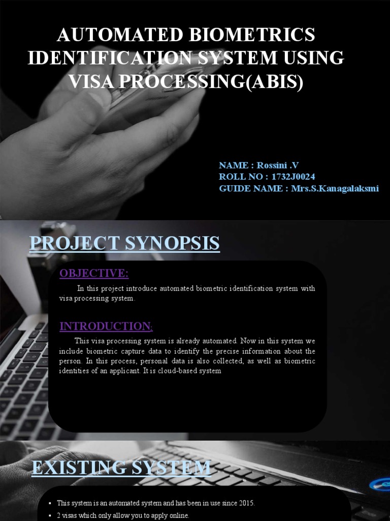 Automated Biometrics Identification System Using Visa Processing (ABIS | PDF | Biometrics ...