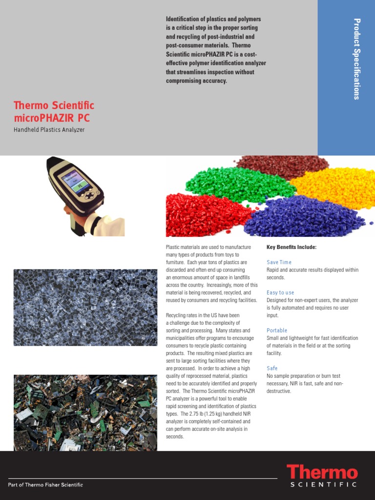 Thermo Scientific Microphazir PC: Handheld Plastics Analyzer | PDF ...
