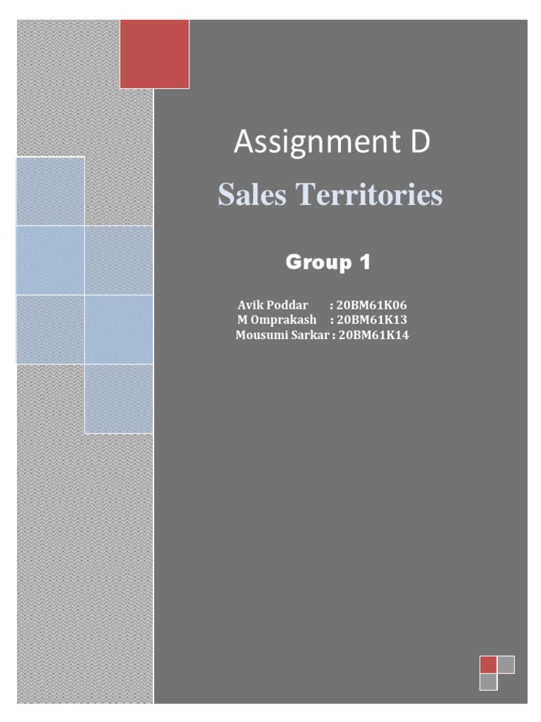 Assigning Sales Territories | PDF | Sales | Business