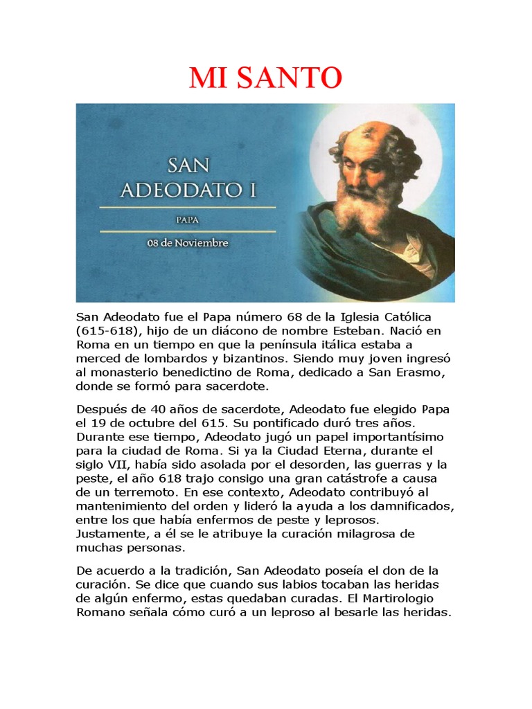 Mi Santo | PDF