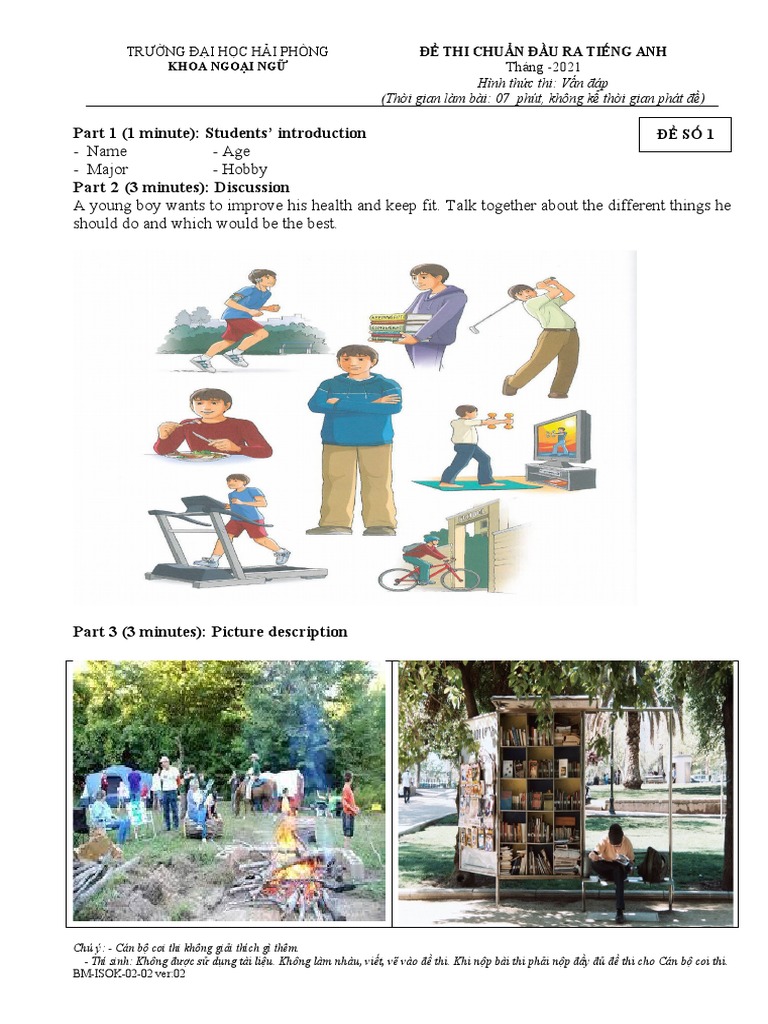 Speaking Test For CDR 1 | PDF