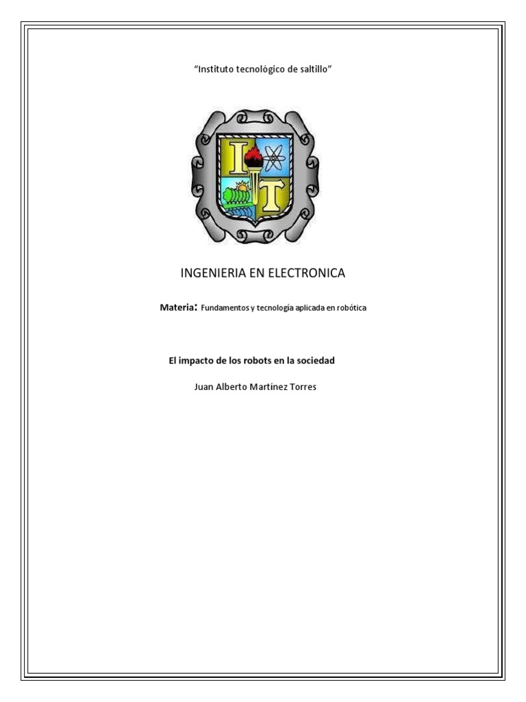 El Impacto de Los Robots en La Sociedad | PDF | Robot | Robótica