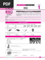 Silverzone Olympiad Sample Question and Answer Sheet | PDF