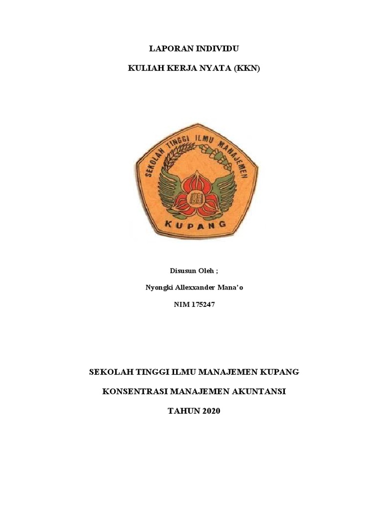 Cover KKN Stim Kupang | PDF