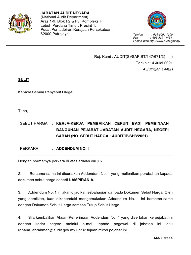 Addendum No. 1 - Full | PDF