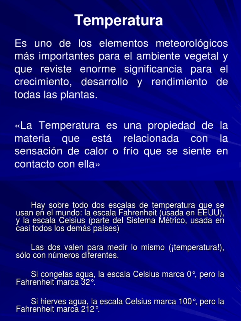 Temperatura | PDF | Fahrenheit | Celsius