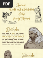 Ancient Gods and Goddesses of The Early Filipinos | PDF | Deities | Goddess