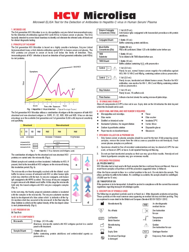 Manual HCVMicrolisa | Download Free PDF | Elisa | Hepatitis C