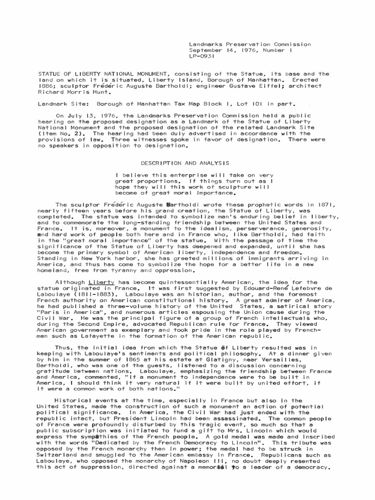 Lady Liberty | PDF | Politics | Travel