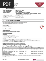 Material Safety Data Sheet - The Pink Stuff | PDF | Safety ...
