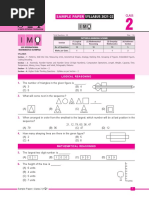 IMO Class 5 Sample Papers 2022 23 | PDF | Mathematics | Shape