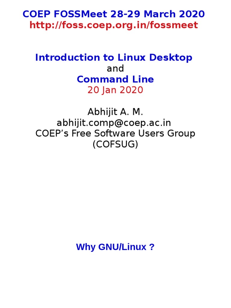 1.presentation Command Line and Shell Programming | Download Free PDF | Command Line Interface ...