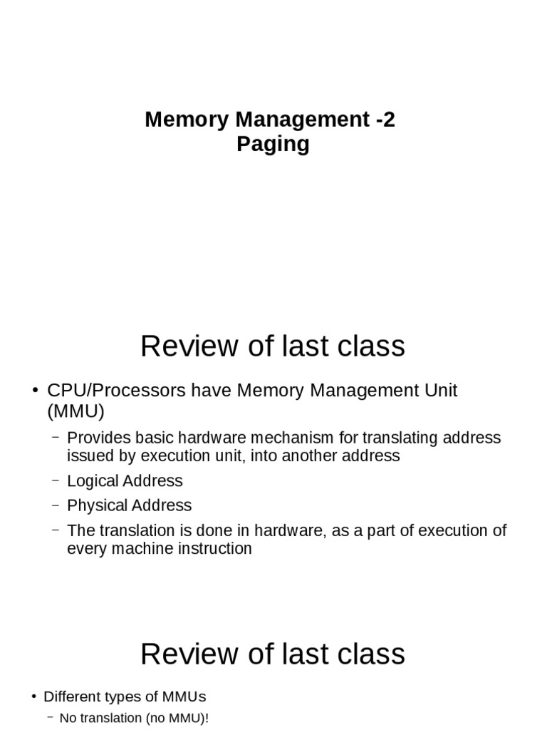 10.memory Management 2 | Download Free PDF | Library (Computing ...