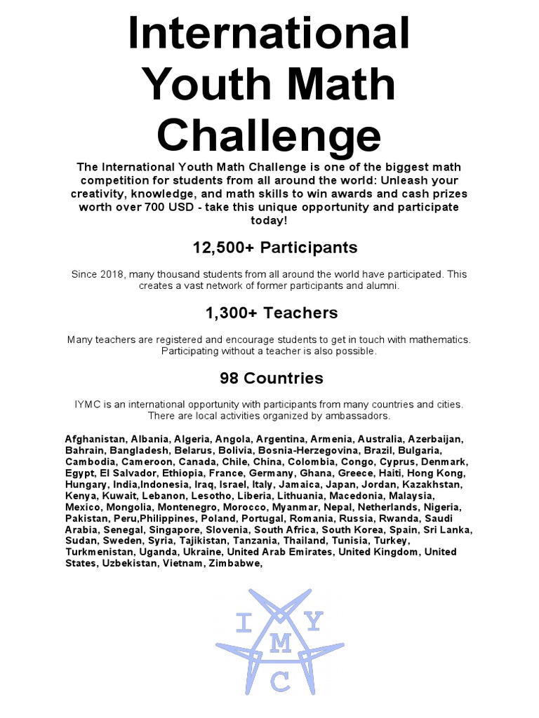 International Youth Math Challenge | PDF