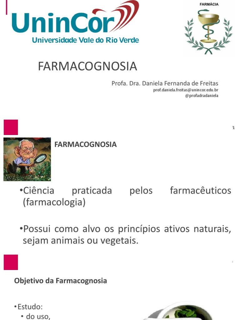 Aula 2 - Farmacognosia | PDF | Celulose | Farmacognosia