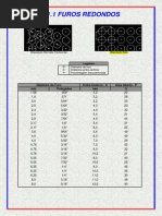 Tabela de Conversão de Polegadas e Milímetros | PDF