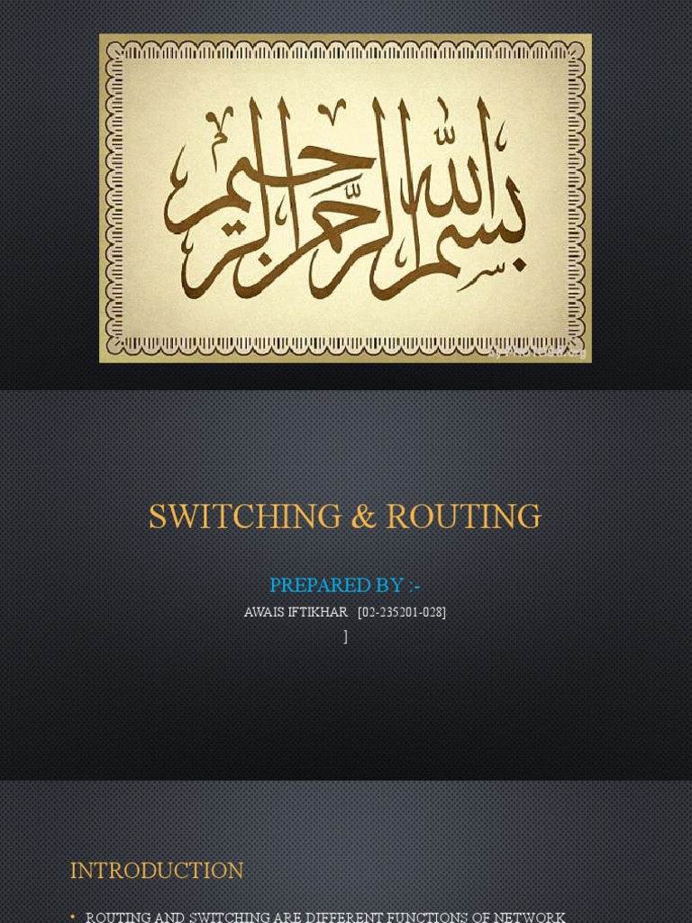 Switching & Routing | PDF | Network Switch | Computer Network