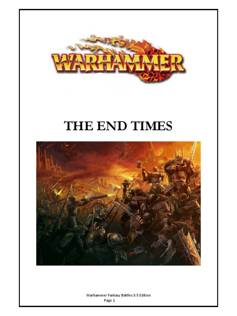 Warhammer Fantasy Battles: End Times 8.5 | PDF