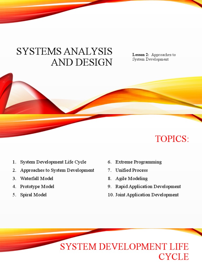 SAD Week 2 Approaches To System Development | PDF | Product Development ...