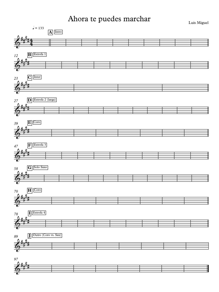 Luis Miguel - Ahora Te Puedes Marchar | PDF